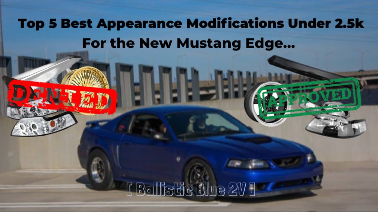5 Best Cosmetic Mods For New Edge Mustang Youtube
