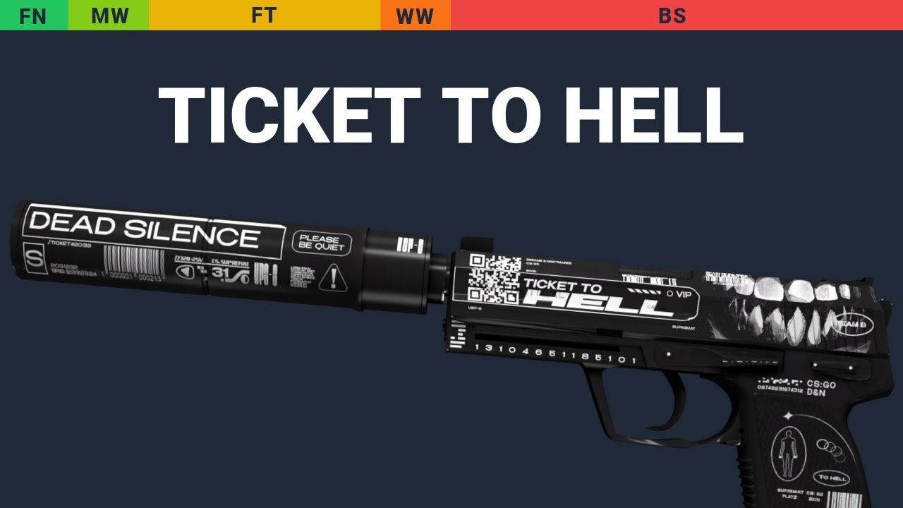 Usp S Ticket To Hell Skin Float And Wear Preview Youtube