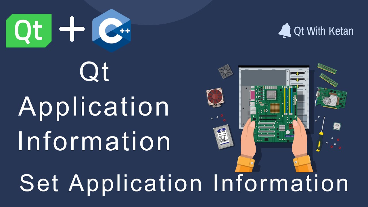 Qt Application Information Set Application Version Product Name