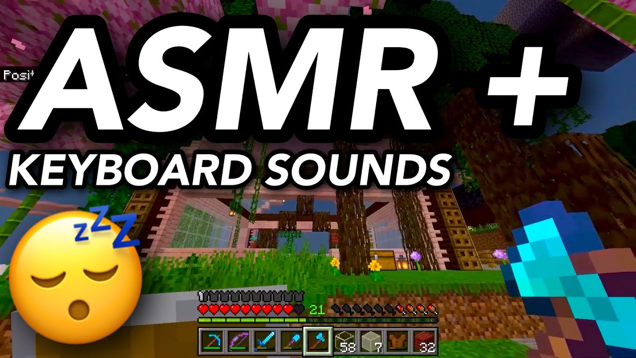 Asmr Gaming Minecraft No Talking Relaxing Keyboard Sounds Ep 26