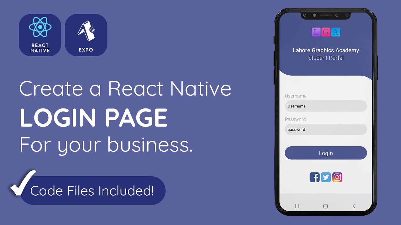 React Native Login Ui Design For Beginners 2023 Youtube