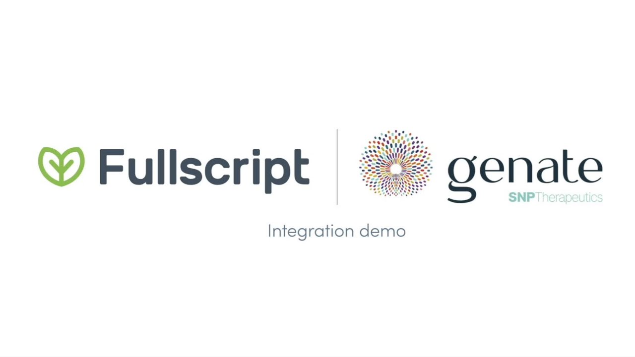 Fullscript Snp Therapeutics Integration Demo Youtube