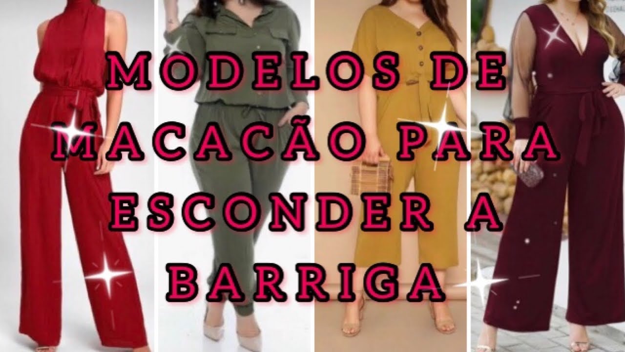 Macacão Para Esconder A Barriga Youtube