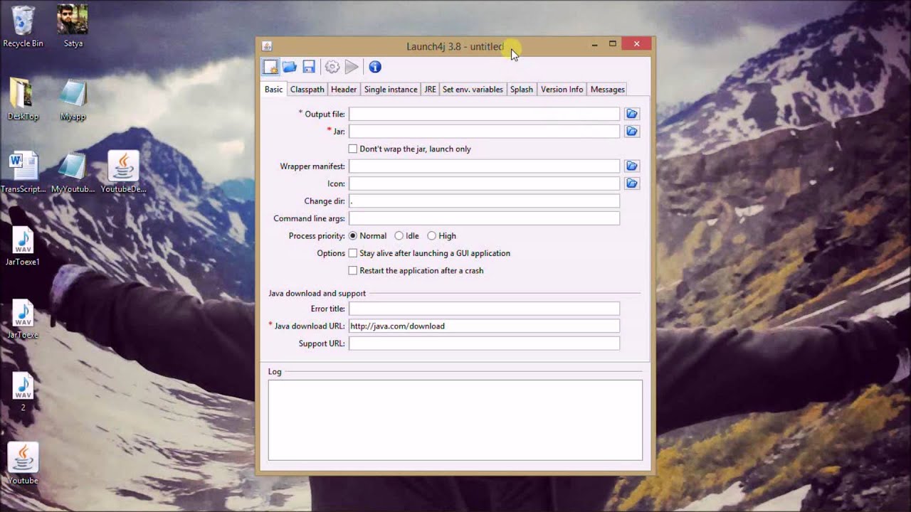 Learn How To Convert Java Jar File Into Exe File Launch4j Youtube