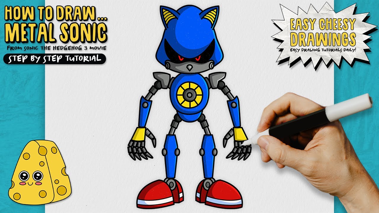 How To Draw Metal Sonic рџ µрџ Sonic The Hedgehog 3 Easy Step By Step