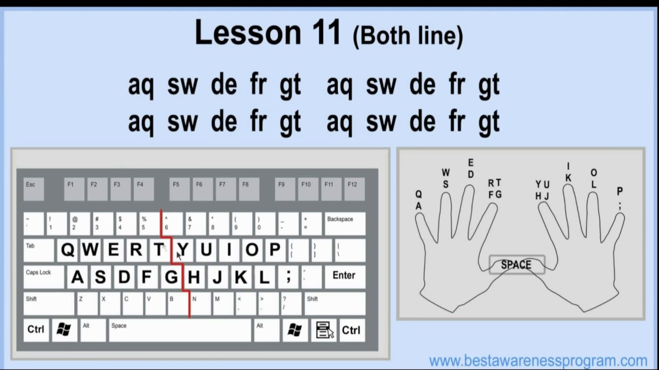 Typing Course Lesson 11 Youtube