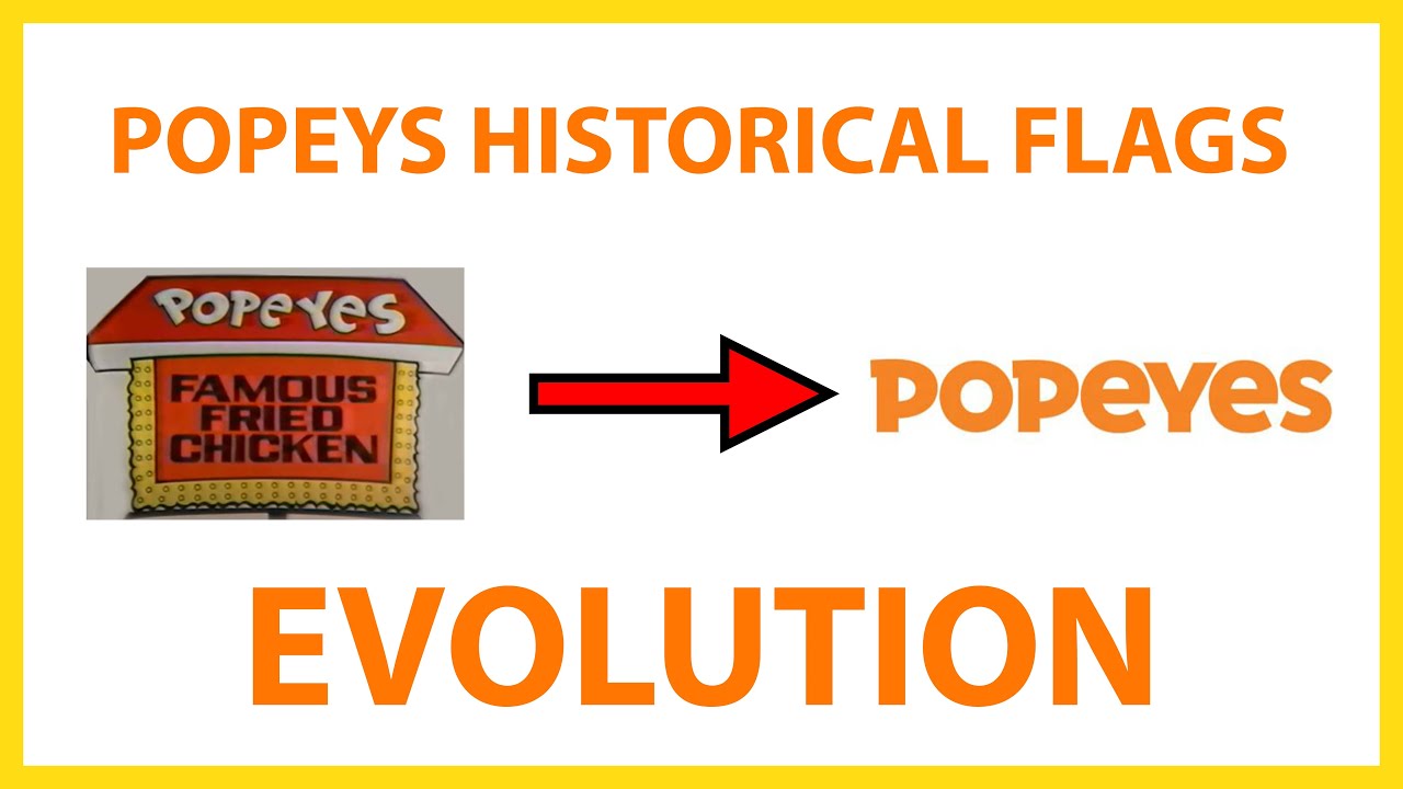 Popeyes Historical Flags Evolution Of Popeyes Logo Youtube