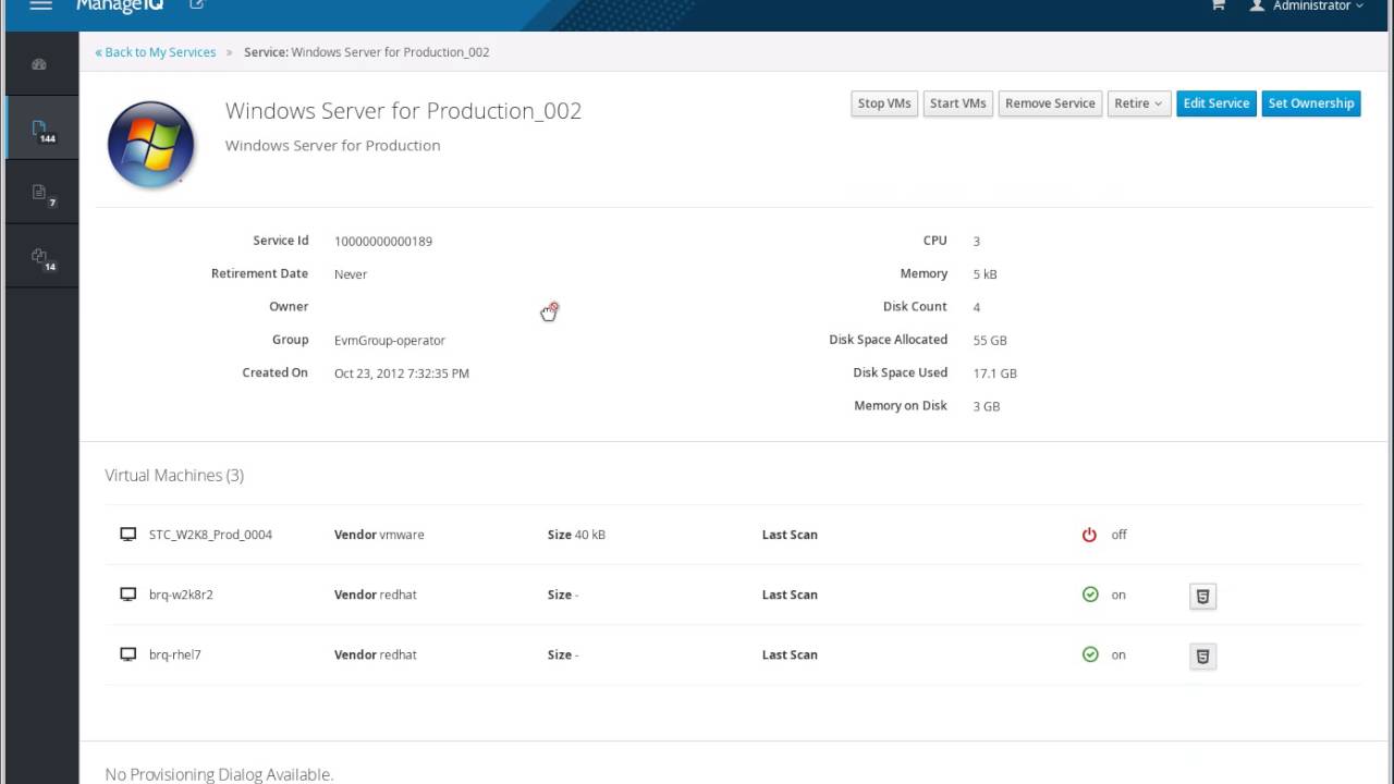 Manageiq Self Service Ui Html5 Spice Console Demo Youtube