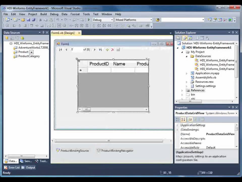 Winforms Entity Framework Wmv Youtube