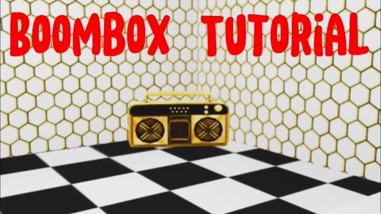 Adopt Me Boombox Tutorial Youtube