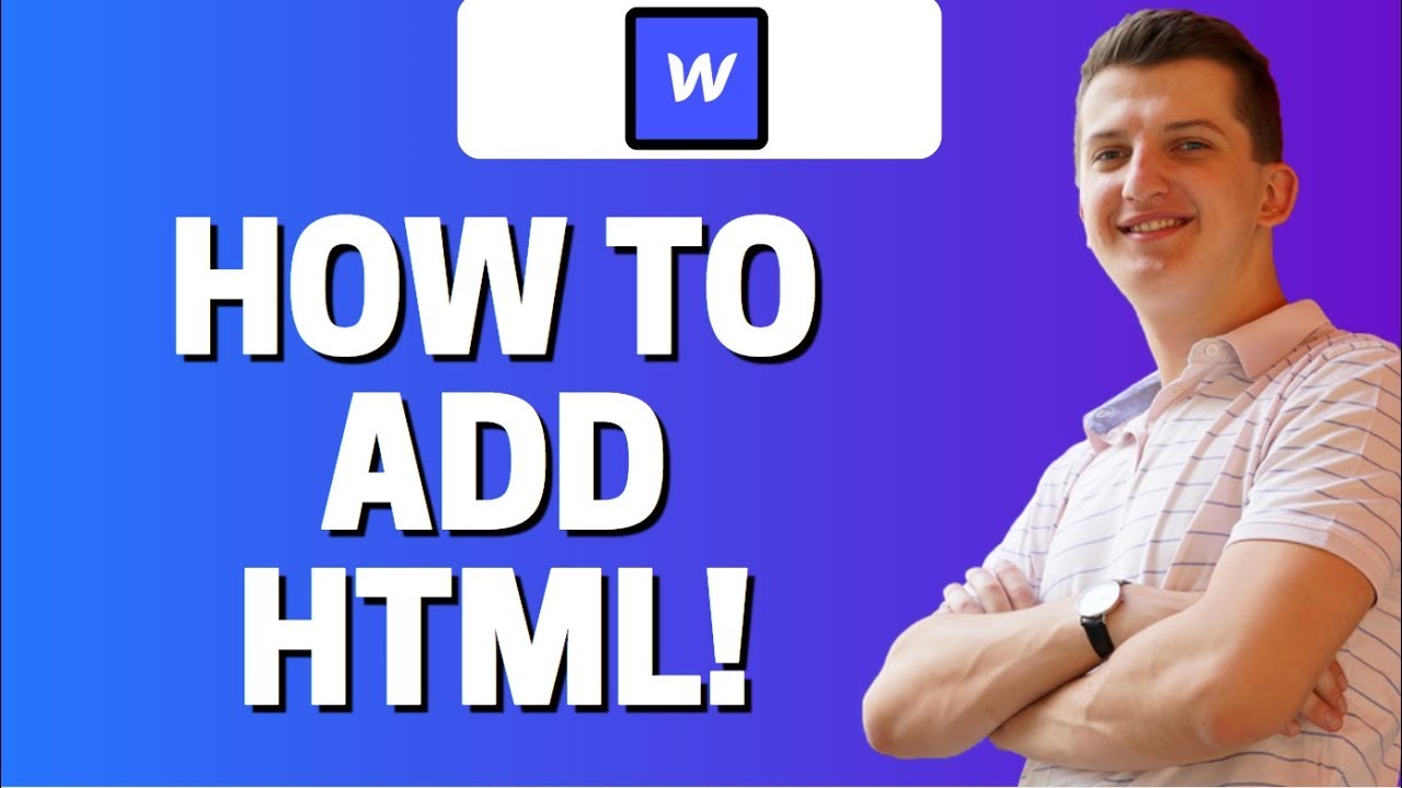 How To Add Html In Webflow Youtube