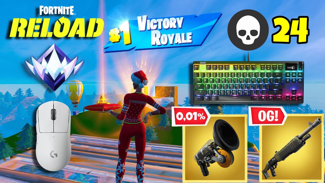 Fortnite Reload High Kill Solo Ranked Win Full Gameplay Keyboard