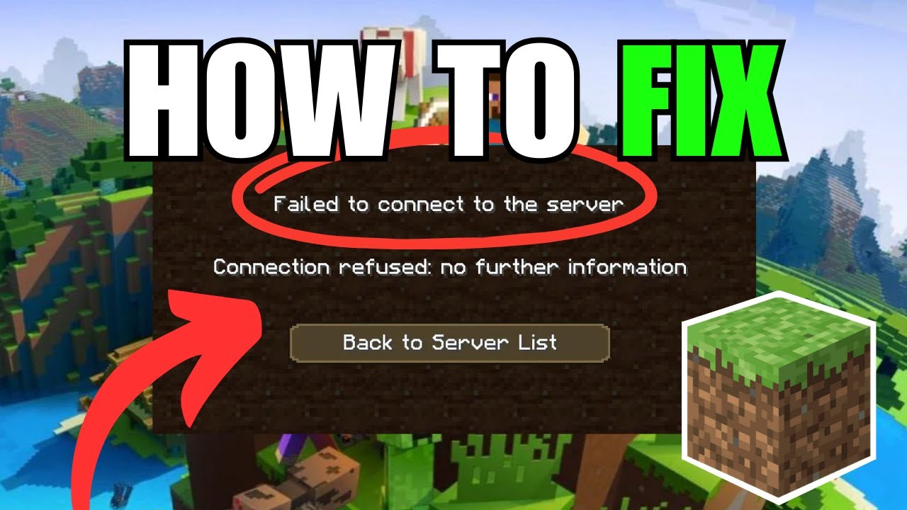 How To Fix Minecraft Failed To Connect To Server Youtube