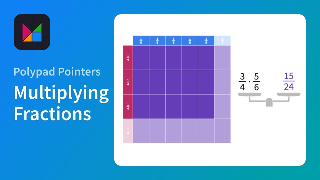 Multiplying Fractions Polypad Pointers Youtube