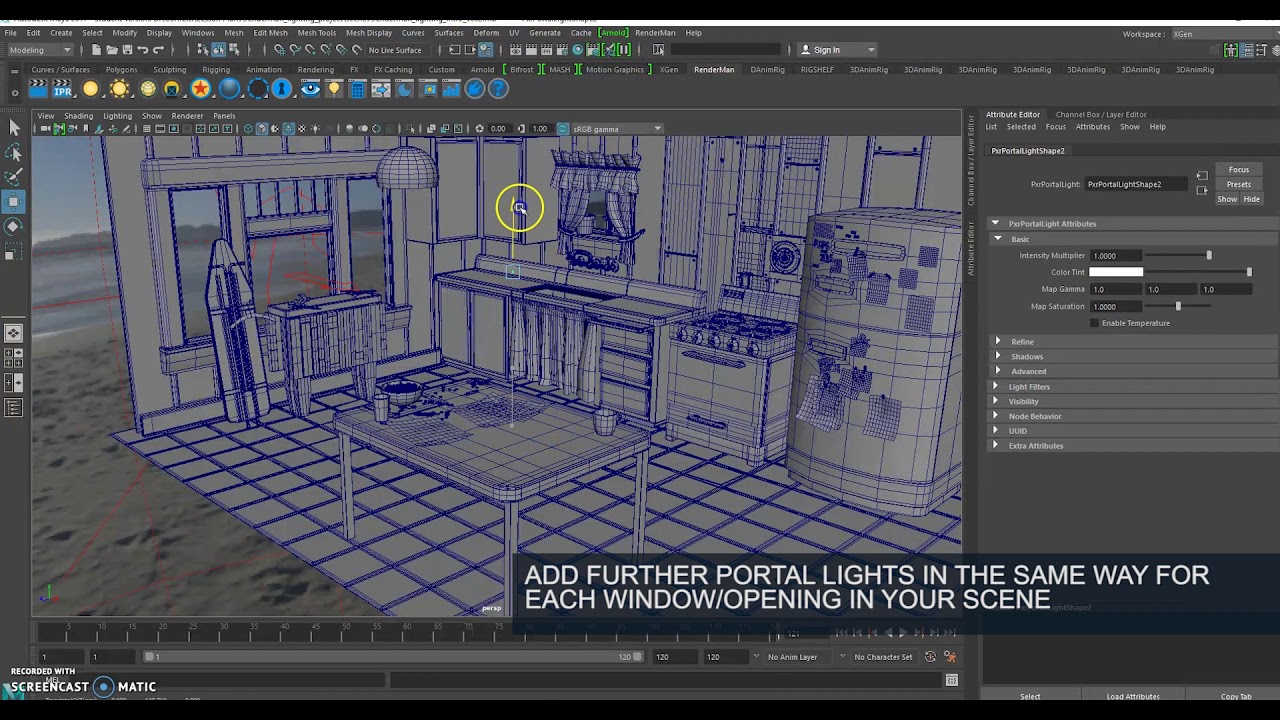 Introduction To Renderman Lighting In Maya Youtube