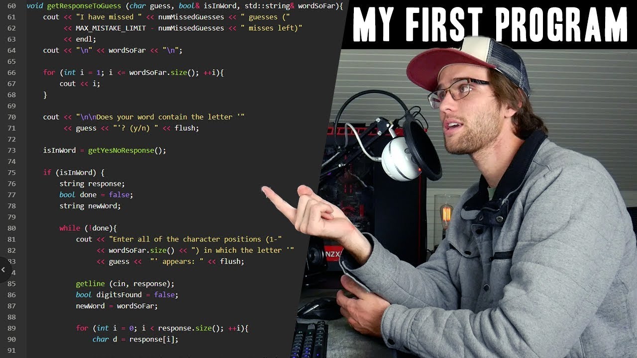 My First Program I Ever Coded Youtube