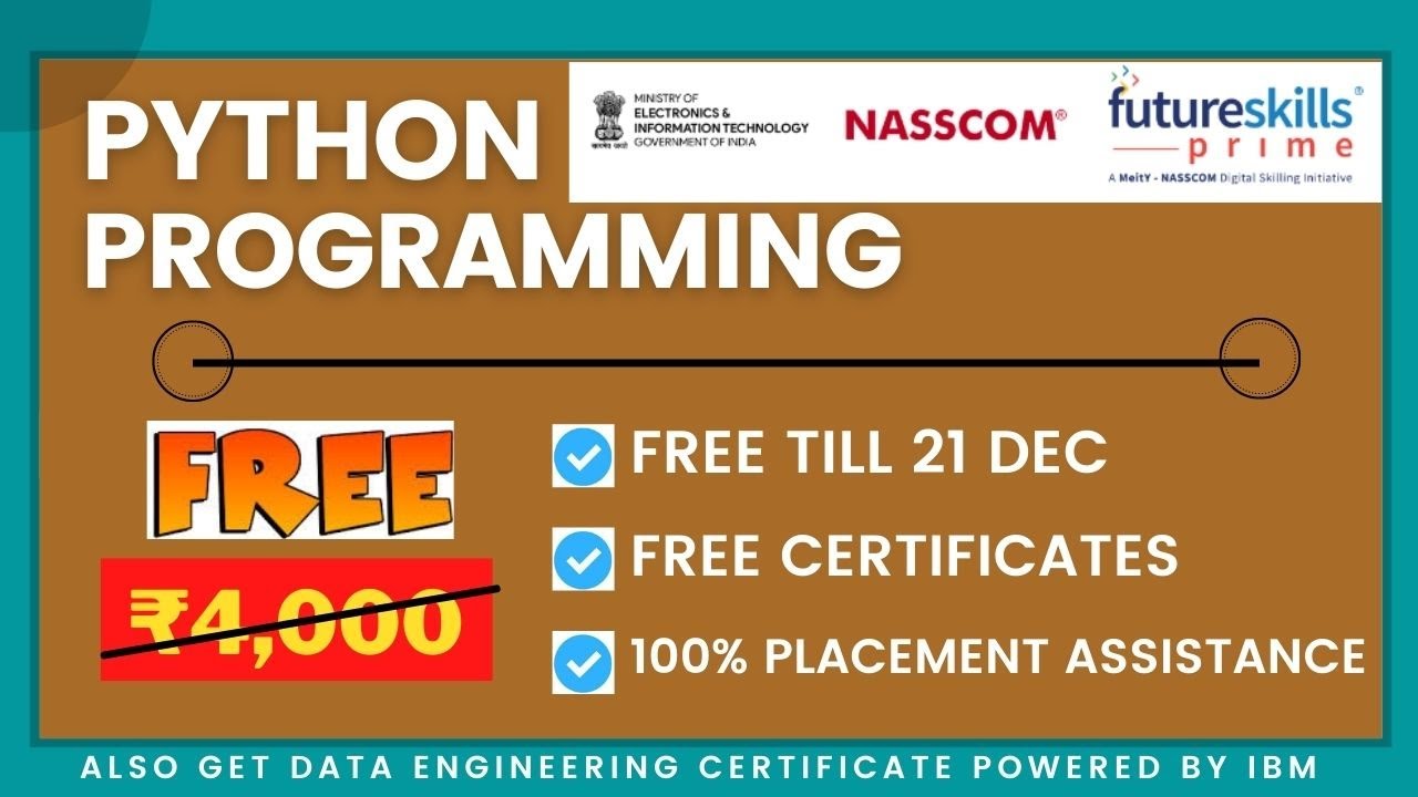 Free Python Programming Course Free Certificates Placement