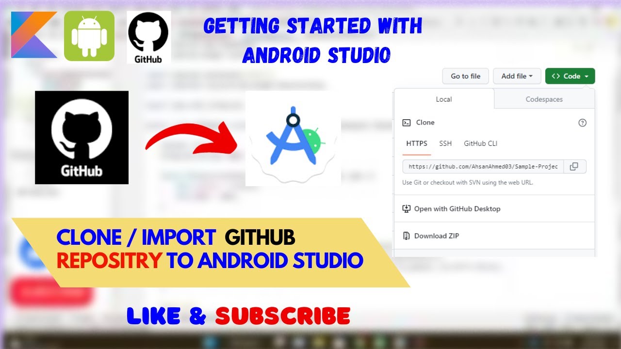 How To Import Clone Any Github Repositry In Android Studio Clone