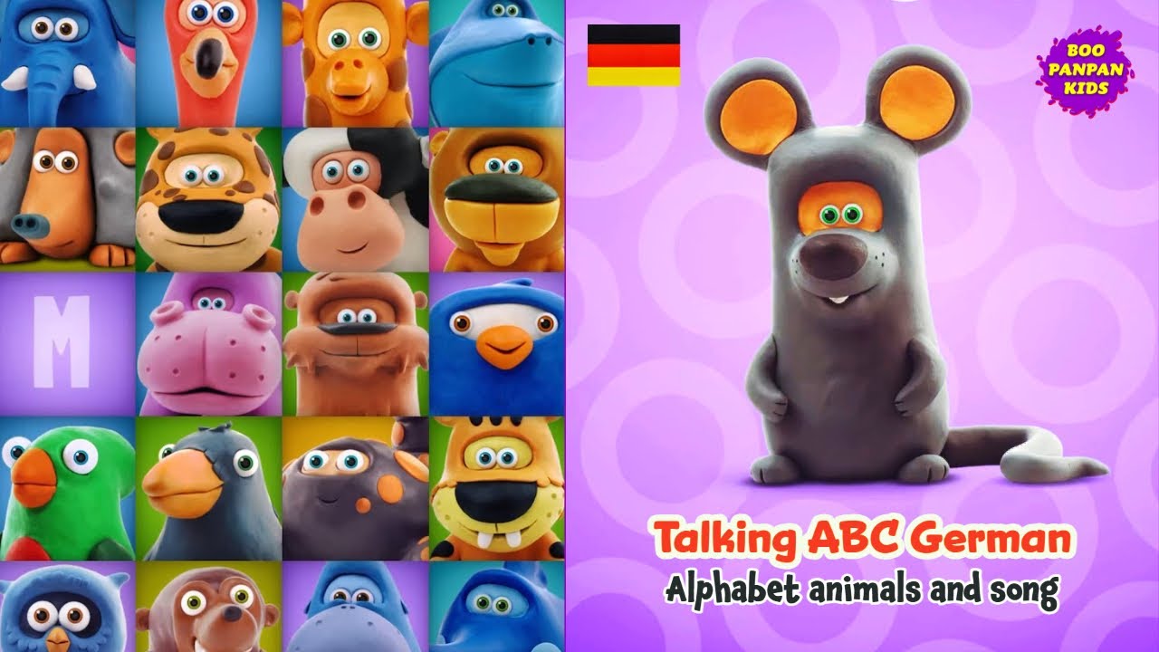 Talking Abc German Alphabet Animals And Song Boopanpankids Youtube