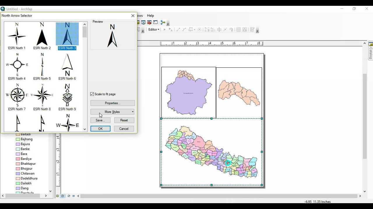Arcgis Tutorial 1 Study Area Map In Nepali Youtube