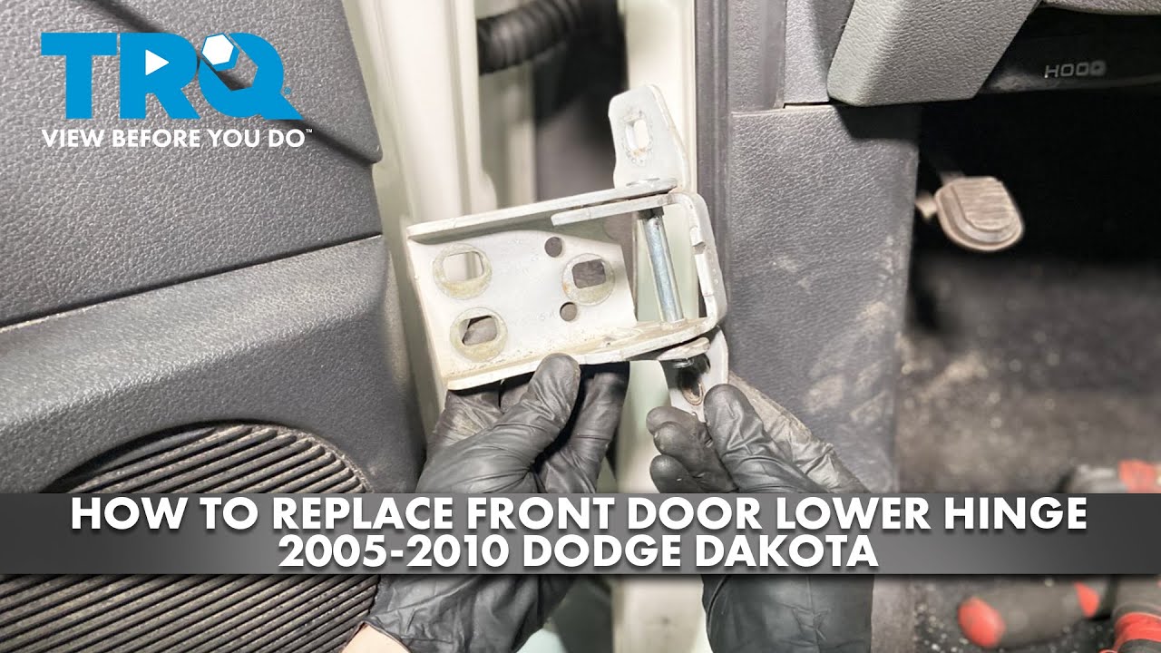 How To Replace Front Door Lower Hinge 2005 2010 Dodge Dakota Youtube