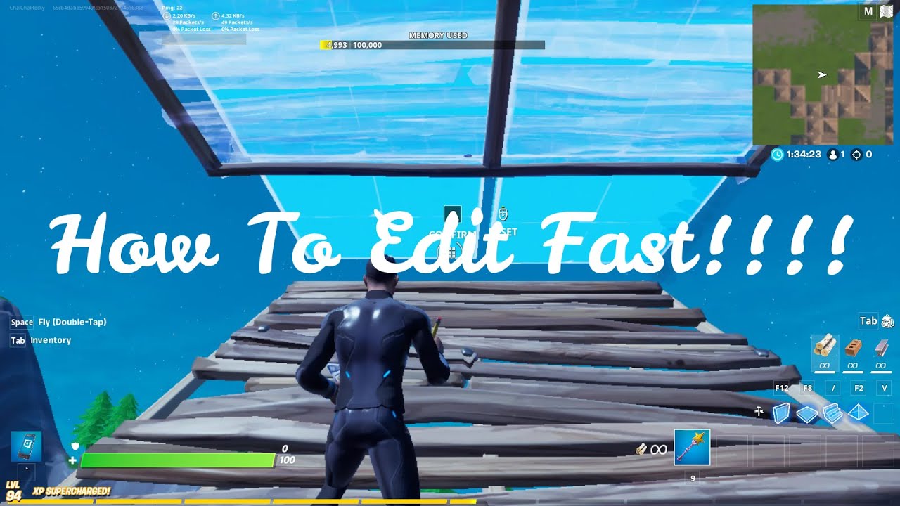 How To Edit Fast In Fortnite Double Edits Triple Edits Youtube
