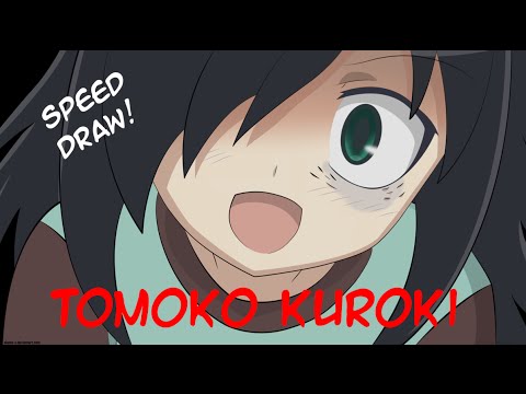 Speed Drawing Tomoko Kuroki Watamote Youtube