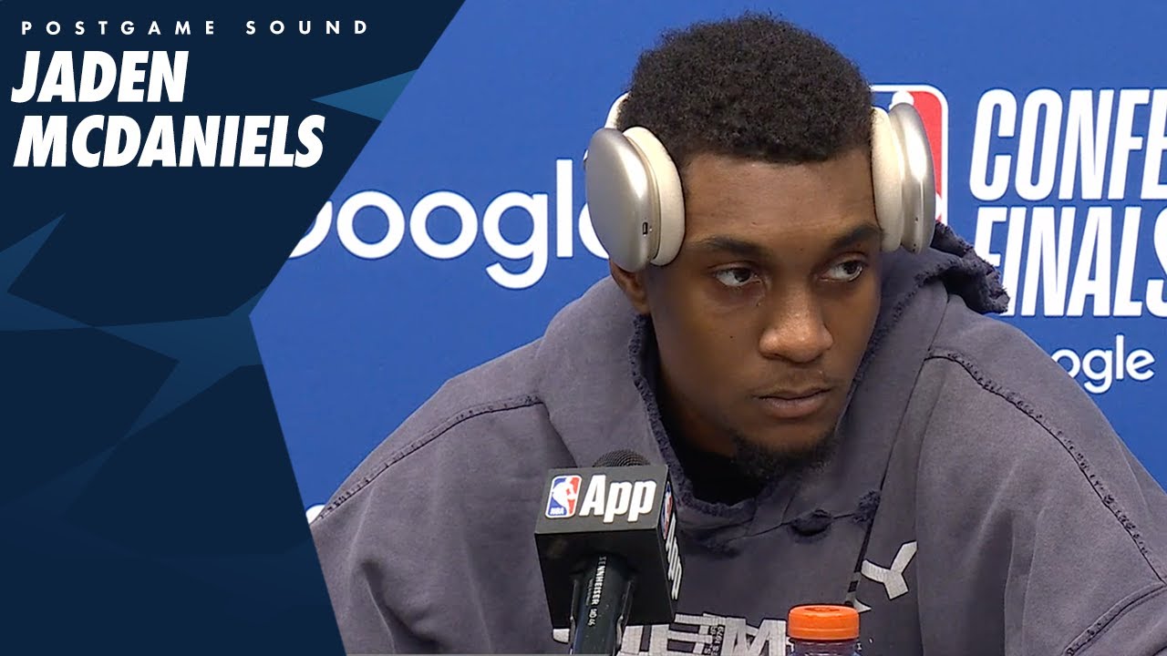 More Of Us Gotta Step Up Jaden Mcdaniels Wcf Game 2 Postgame Sound