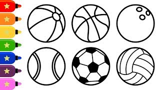 Gambar Mewarnai Main Bola