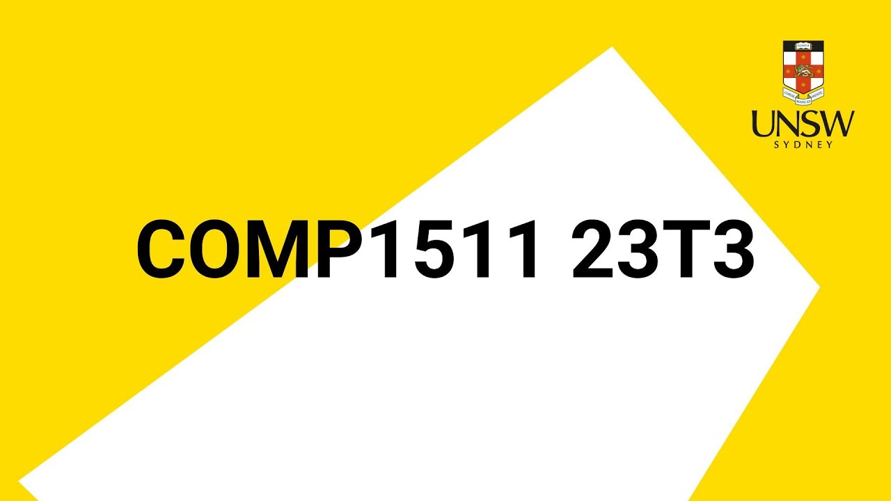 Comp1511 Week 3 Lecture 2 Youtube