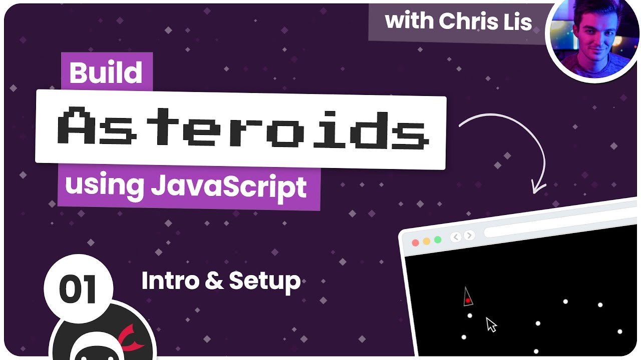 Build An Asteroids Game Using Javascript 1 Intro Setup Youtube