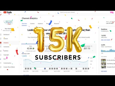15k Subscribers Youtube