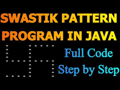 Swastik Pattern Program In Java Star Programs In Java Om Namah