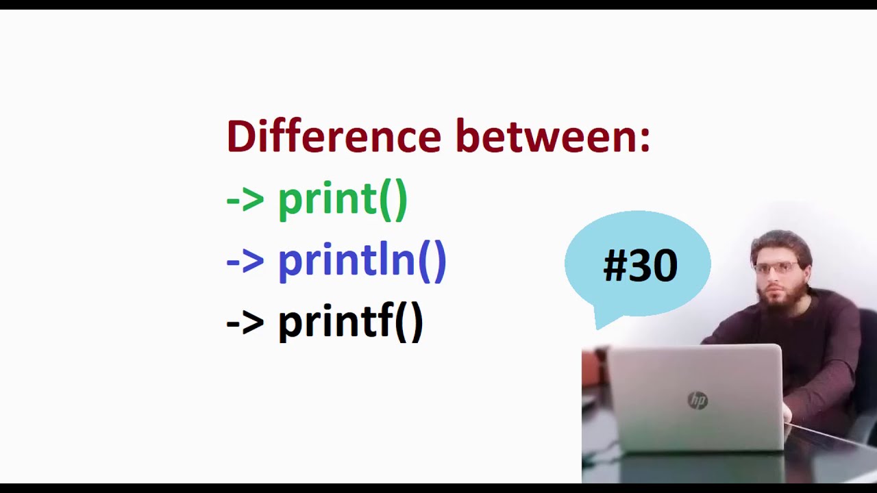Session30 Difference Between Print Println Printf Method In Java