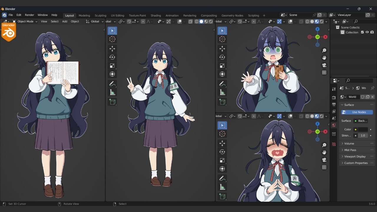 How To Make Anime Girl In Blender Youtube