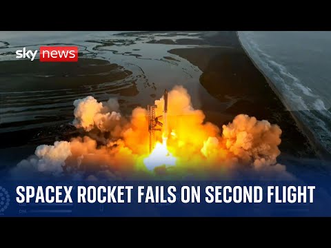 Starship Mega Rocket Explodes On Second Test Flight In Rapid