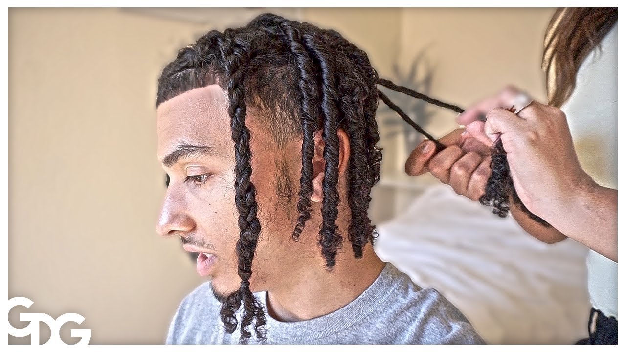 Braiding My Starter Dreadlocks Youtube