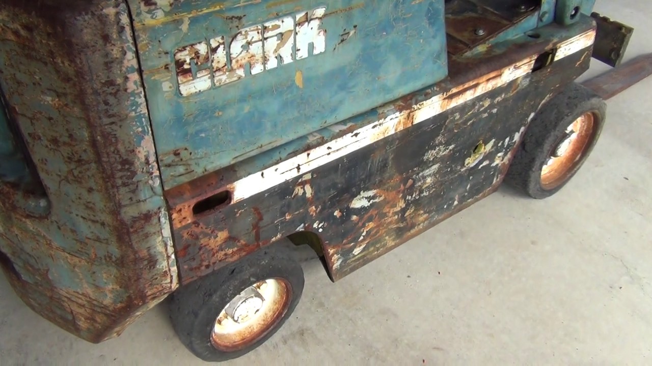 Clark Fork Lift C500 25 1976 80 Year Model Propane Youtube