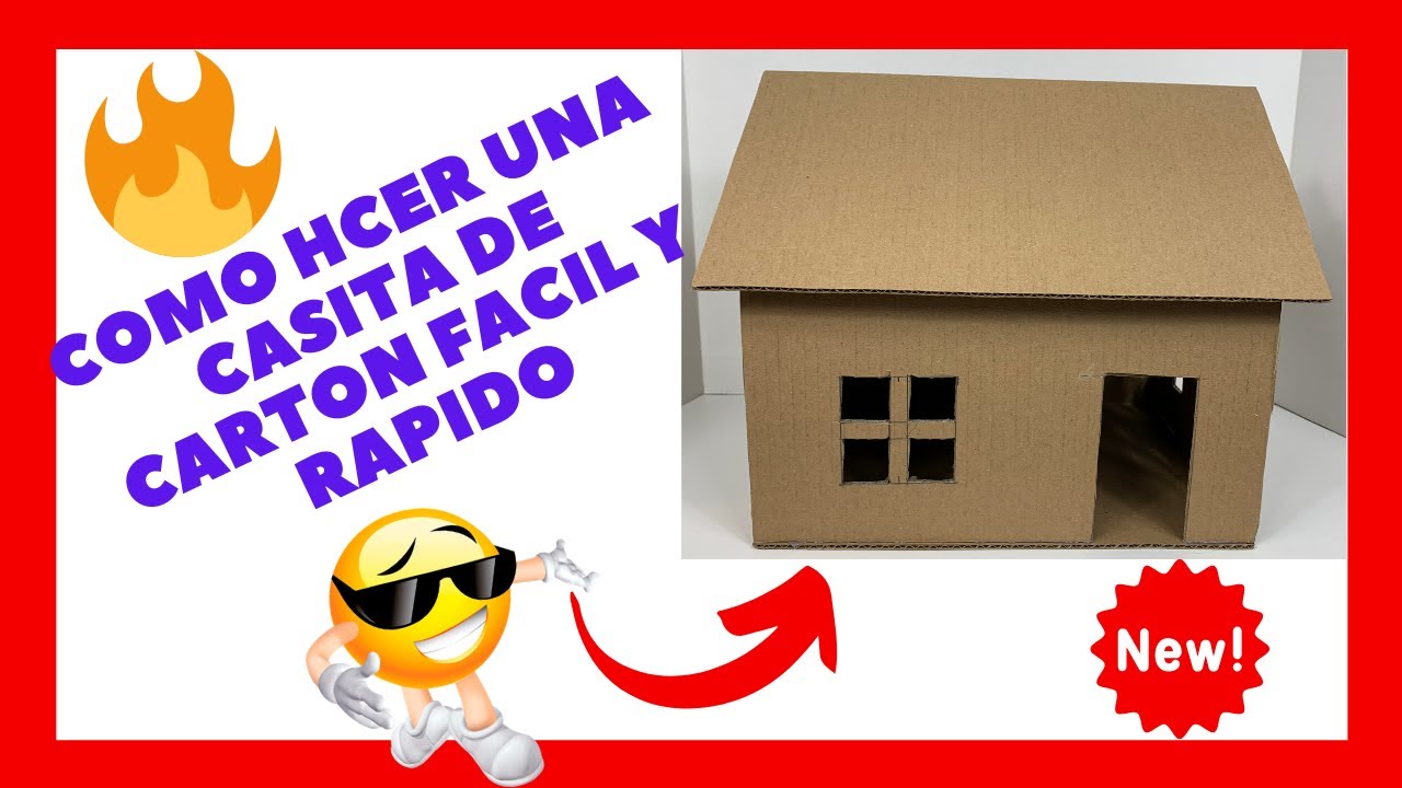 Como Hacer Una Casa De Carton Facil Y Rapido Paso A Paso Idea De Hacer