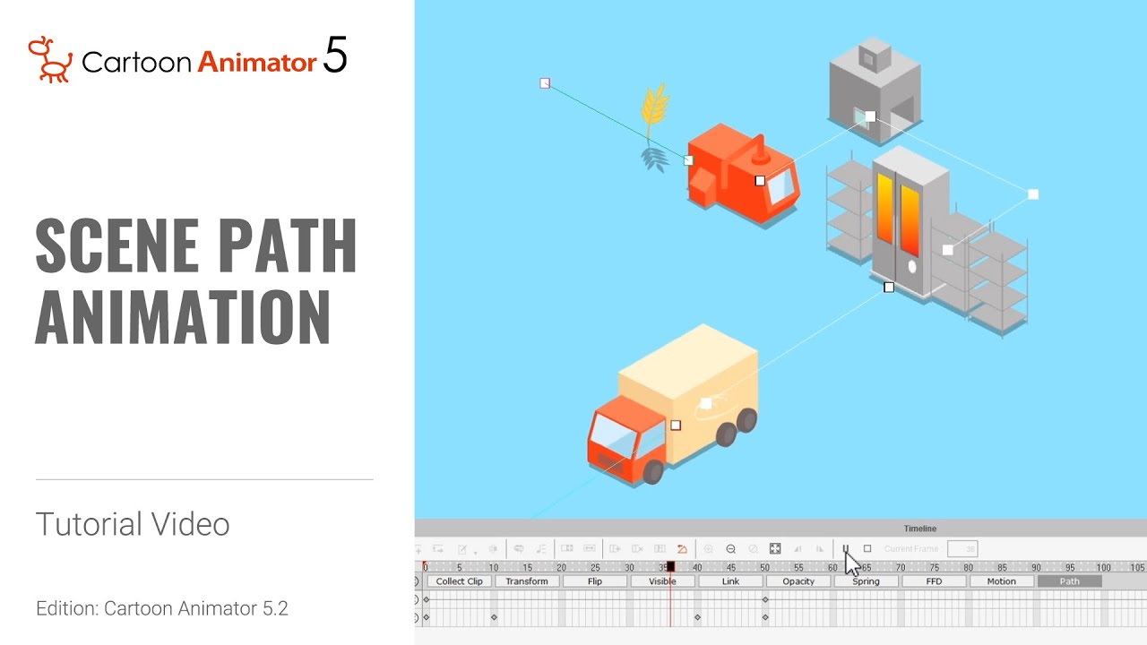 How To Create Motion Paths Scene Animation Cartoon Animator 5
