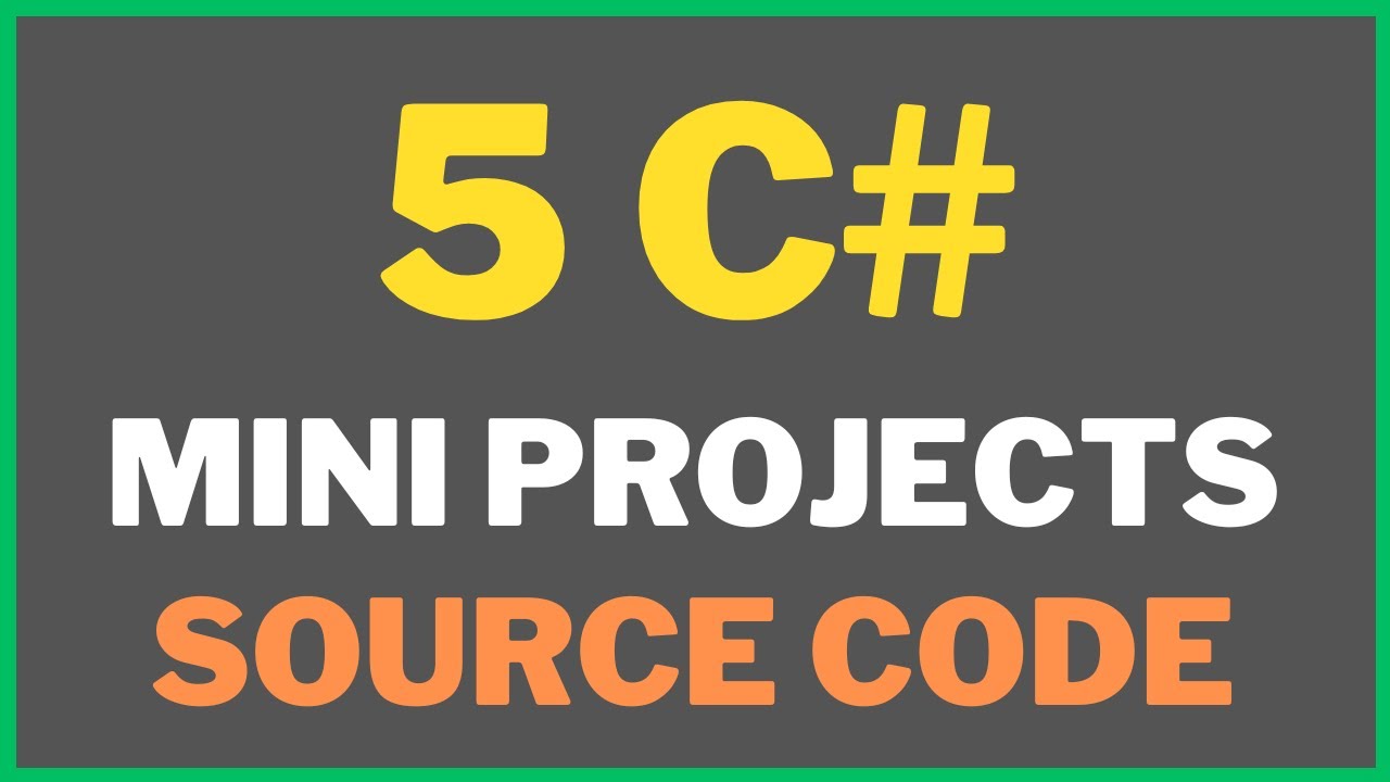 5 C Mini Projects With Source Code Youtube