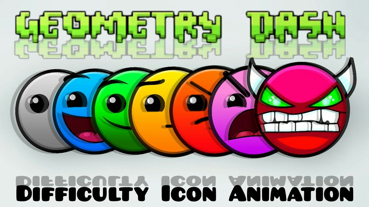 Geometry Dash Difficulty Icon Animation Youtube