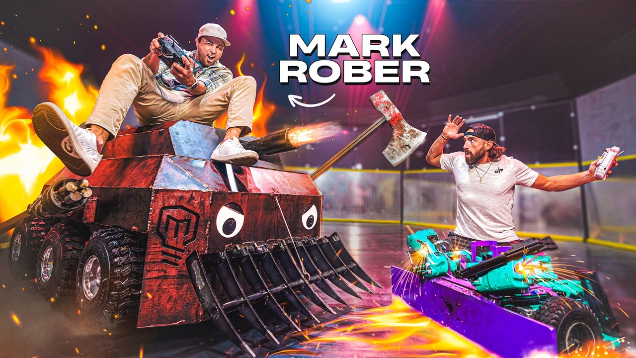 Dude Perfect Vs Mark Rober Battle Bots Videoblogs
