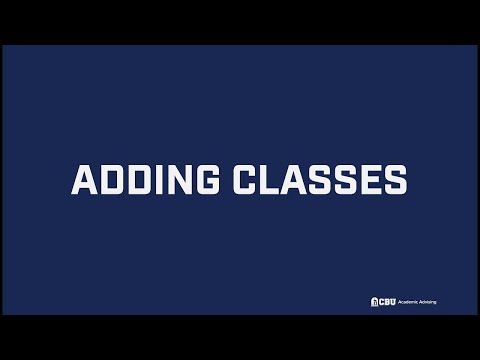 Adding Classes Youtube