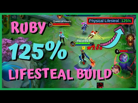 Buffed Ruby 125 Lifesteal Build Mobile Legends Bang Bang Youtube