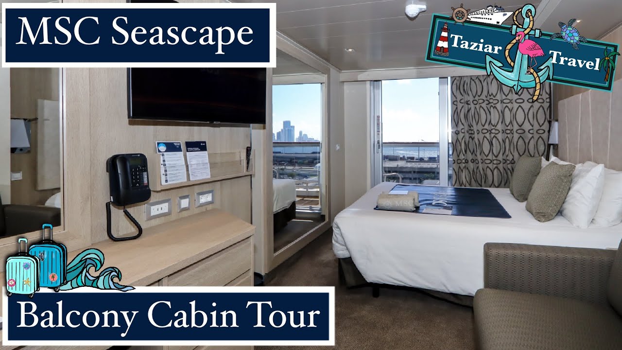 Msc Seascape Cruise Balcony Cabin Tour Cabin 13260 Youtube