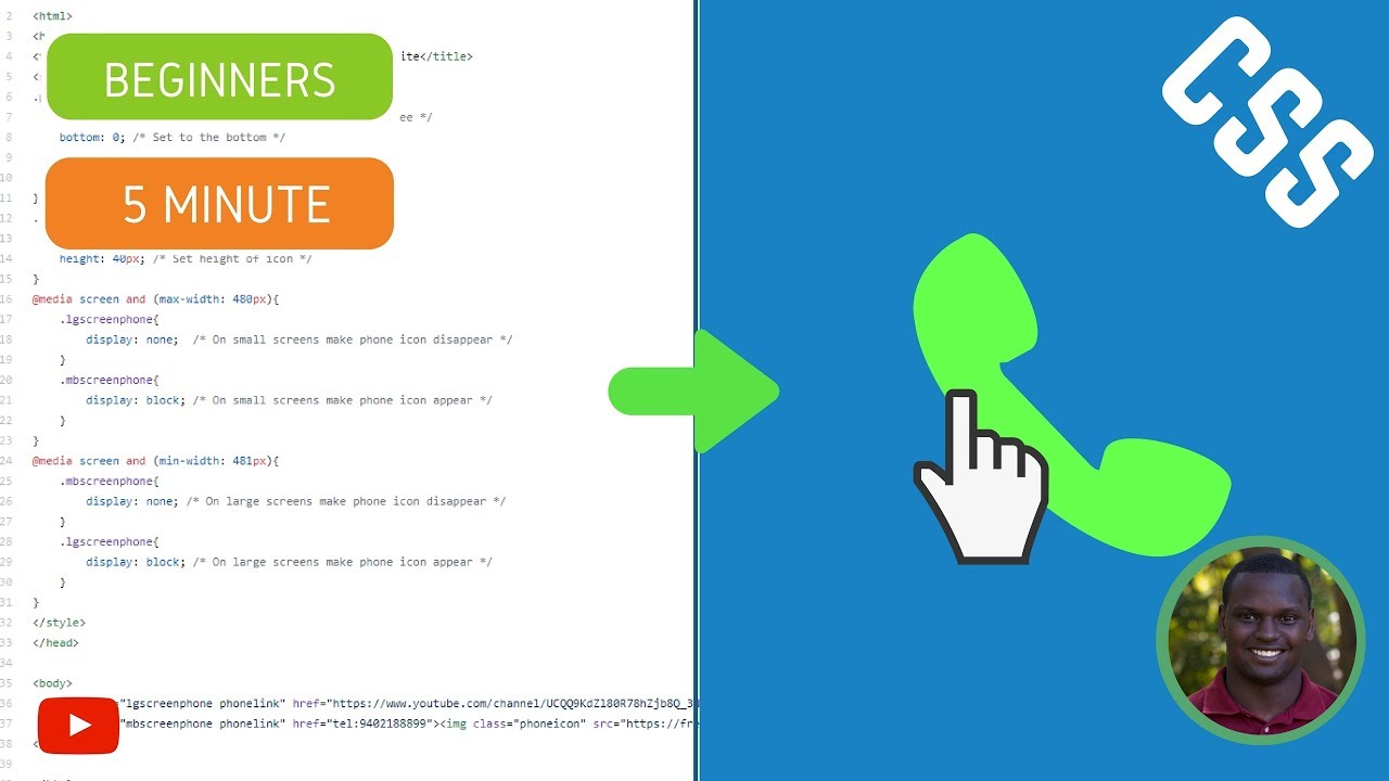 How To A Create A Click To Call Button For Your Website Css Html