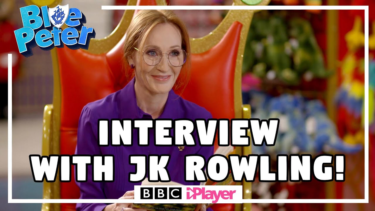 Adam Beales Interviews Jk Rowling Blue Peter Youtube