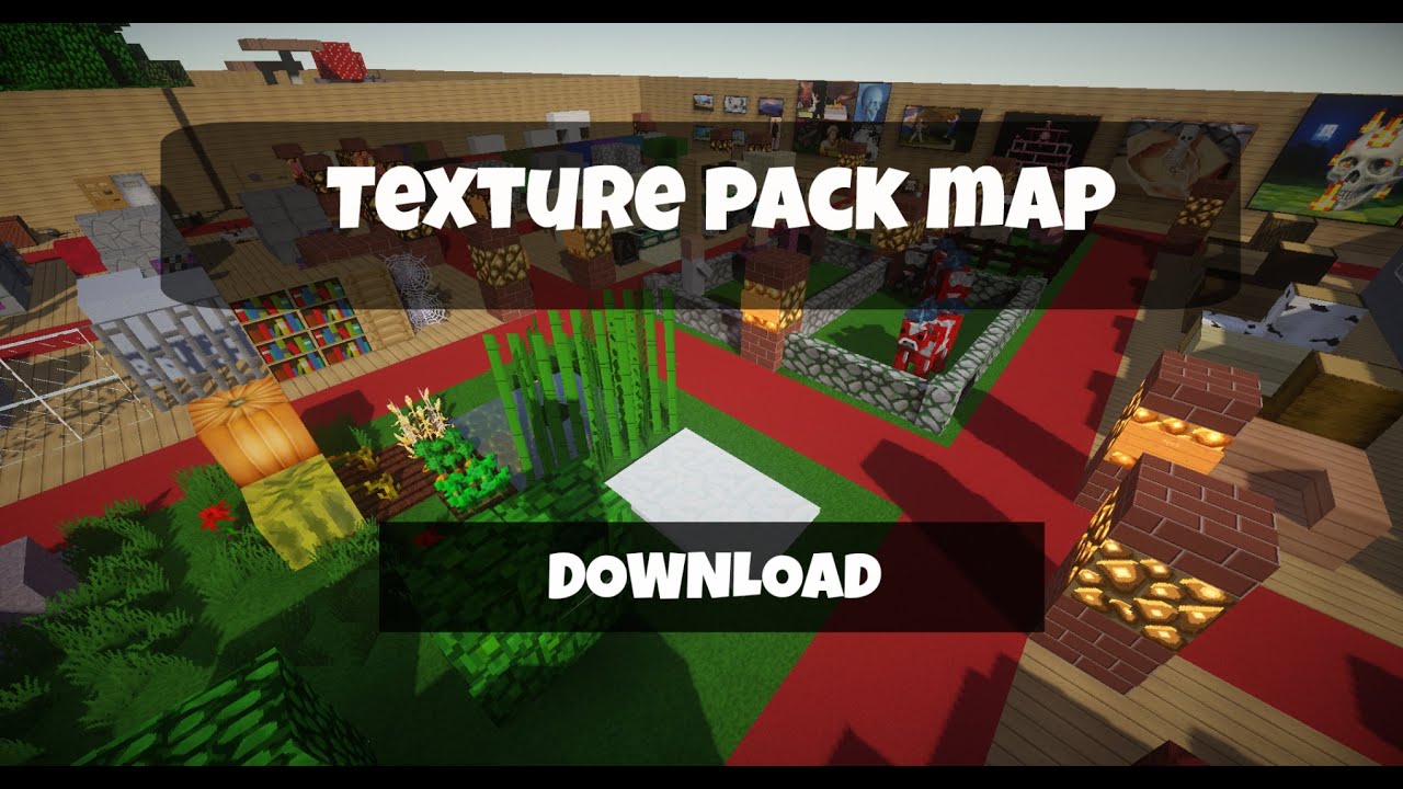 Minecraft Texture Pack Map Review Mapa Do Textur Download Youtube