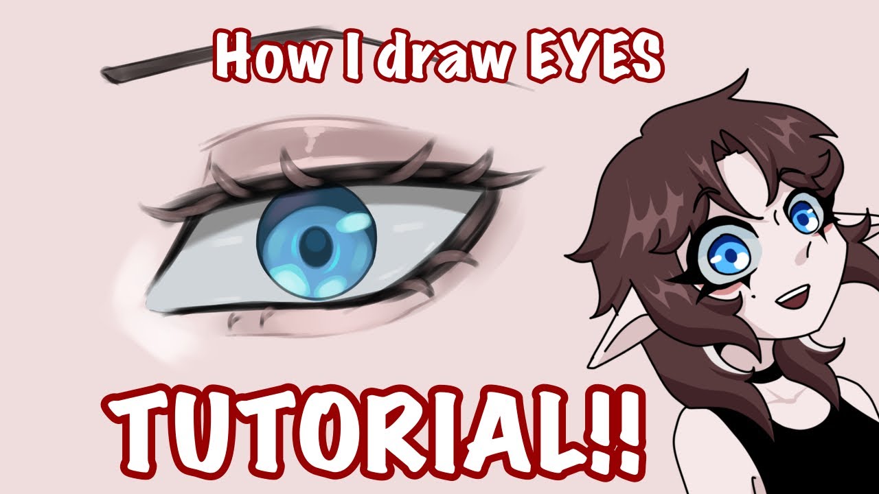 How To Draw Eyes Tutorial Digital Art Youtube